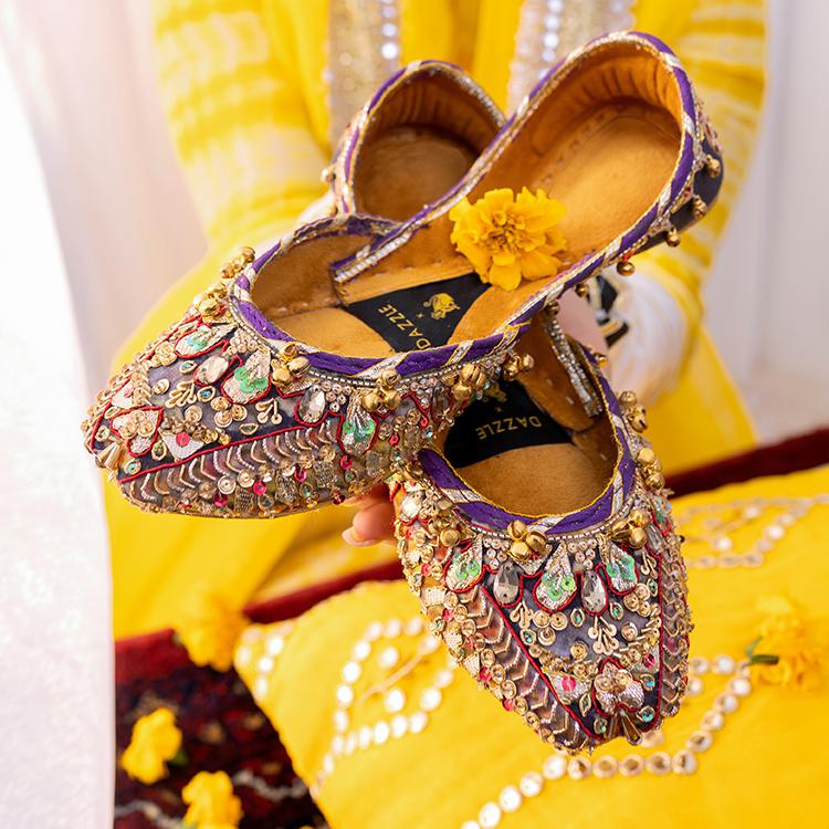 Buy Wedding Shoes - Mehndi Shoes - Dazzle – Dazzle by Sarah